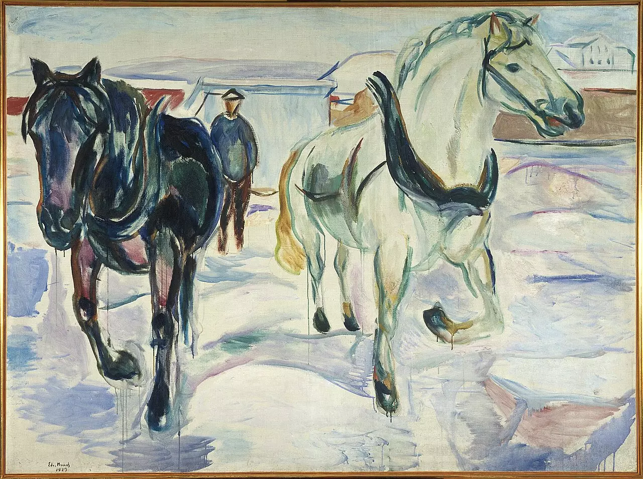 Písanie koní: Kone v zime