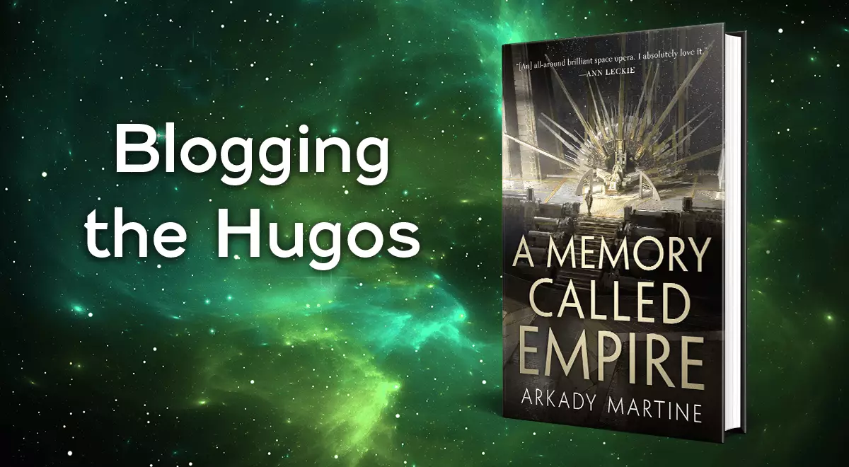 Hugo Spotlight: Politik a Mord huelen Intergalakteschen Import am Arkady Martine sengem A Memory Called Empire