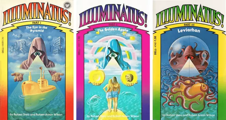 Illuminatas trilogiyasi kitob muqovalari