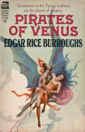 Rhamant Planedol Dan y Cymylau: Môr-ladron Venus gan Edgar Rice Burroughs