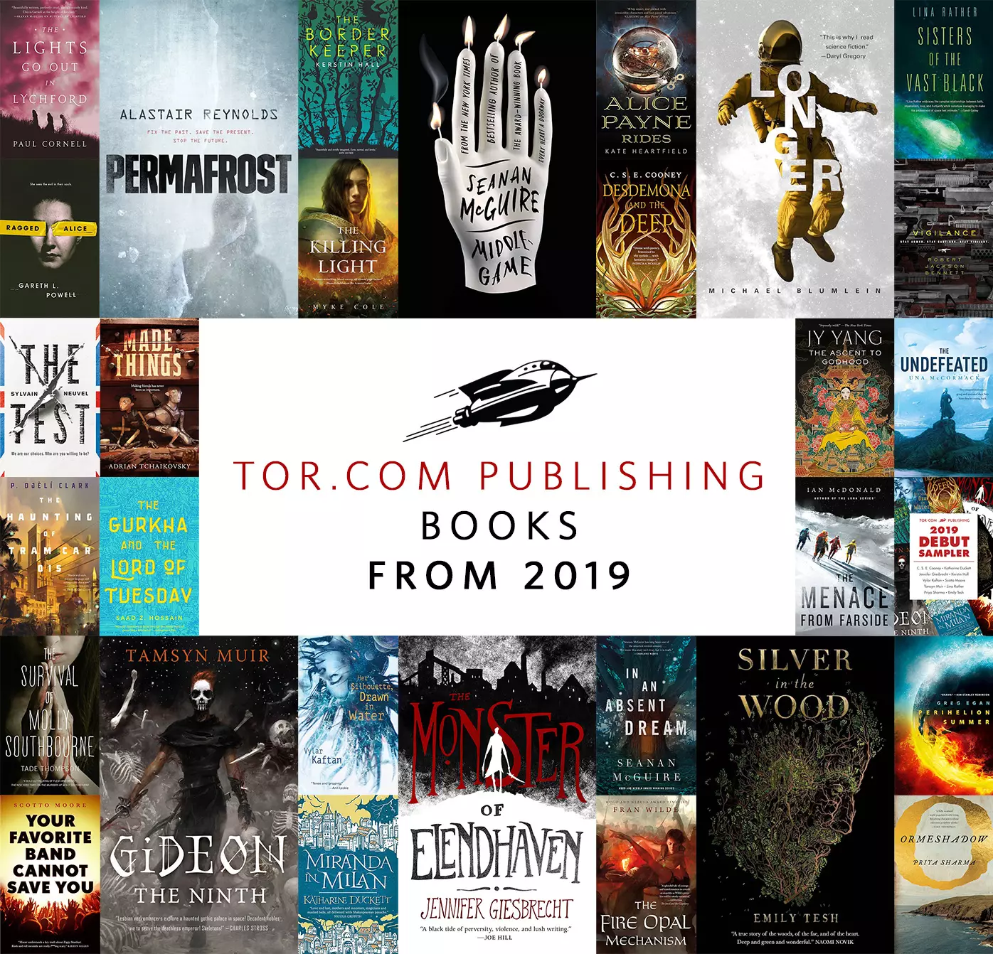 Tutti i titoli 2019 di Tor.com Publishing