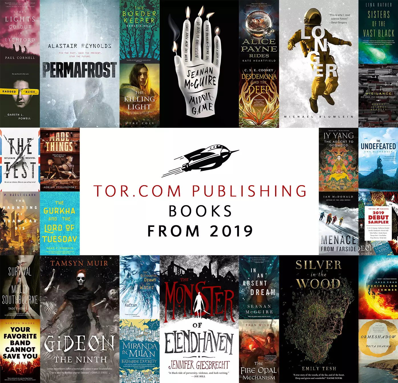 Tor.com Publishing-тің 2019 жылғы барлық атаулары