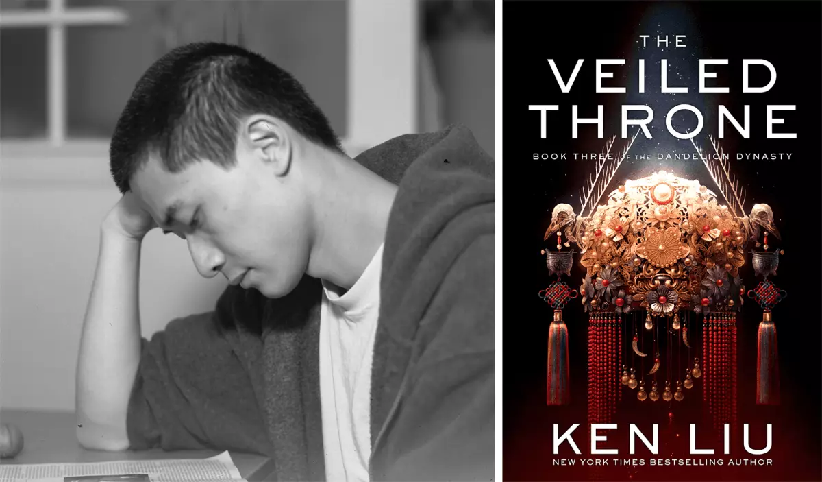 Ken Liu ၏ Dandelion မင်းဆက်ရှိ စာအုပ် ၃ အုပ်၊ The Veiled Throne ကို ဖော်ထုတ်ခြင်း။