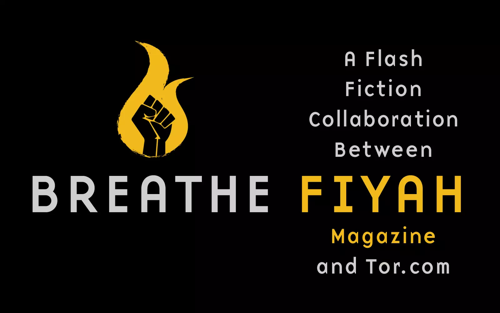 Kunngjøring av Breathe FIYAH, en online Flash Fiction-antologi