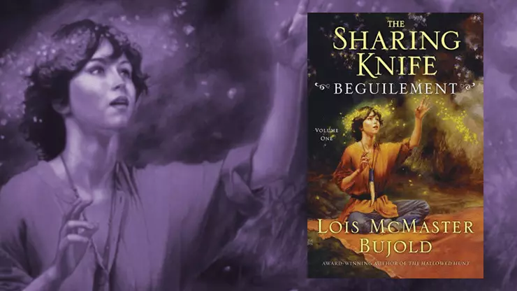 Popolna mešanica pustolovščine in romantike v The Sharing Knife: Beguilement Lois McMaster Bujold