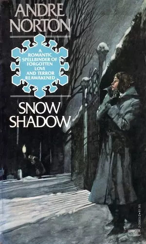 Andre Norton Snow Shadow හි රොමැන්ටික සස්පෙන්ස් සුළි කුණාටුවක් ලබා දෙයි