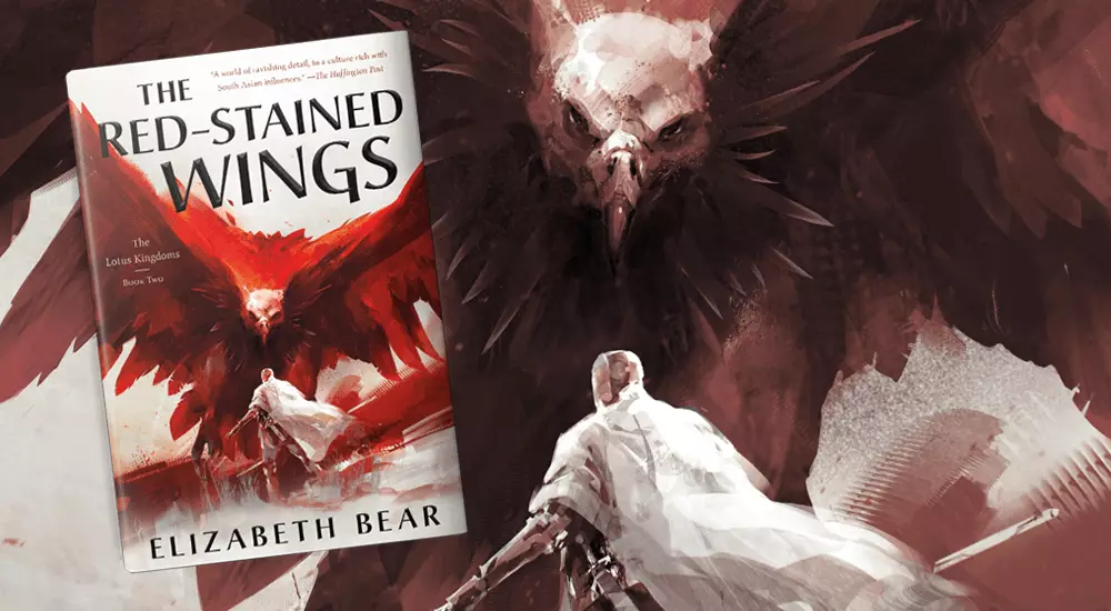 Dabbobin da ke Ciyar da Yaƙi: The Red-Stained Wings ta Elizabeth Bear