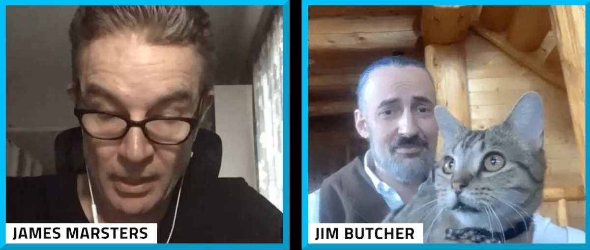 Jim Butcher, Jim Butcher's Cat, ug James Marsters Talk 20 Years of The Dresden Files!