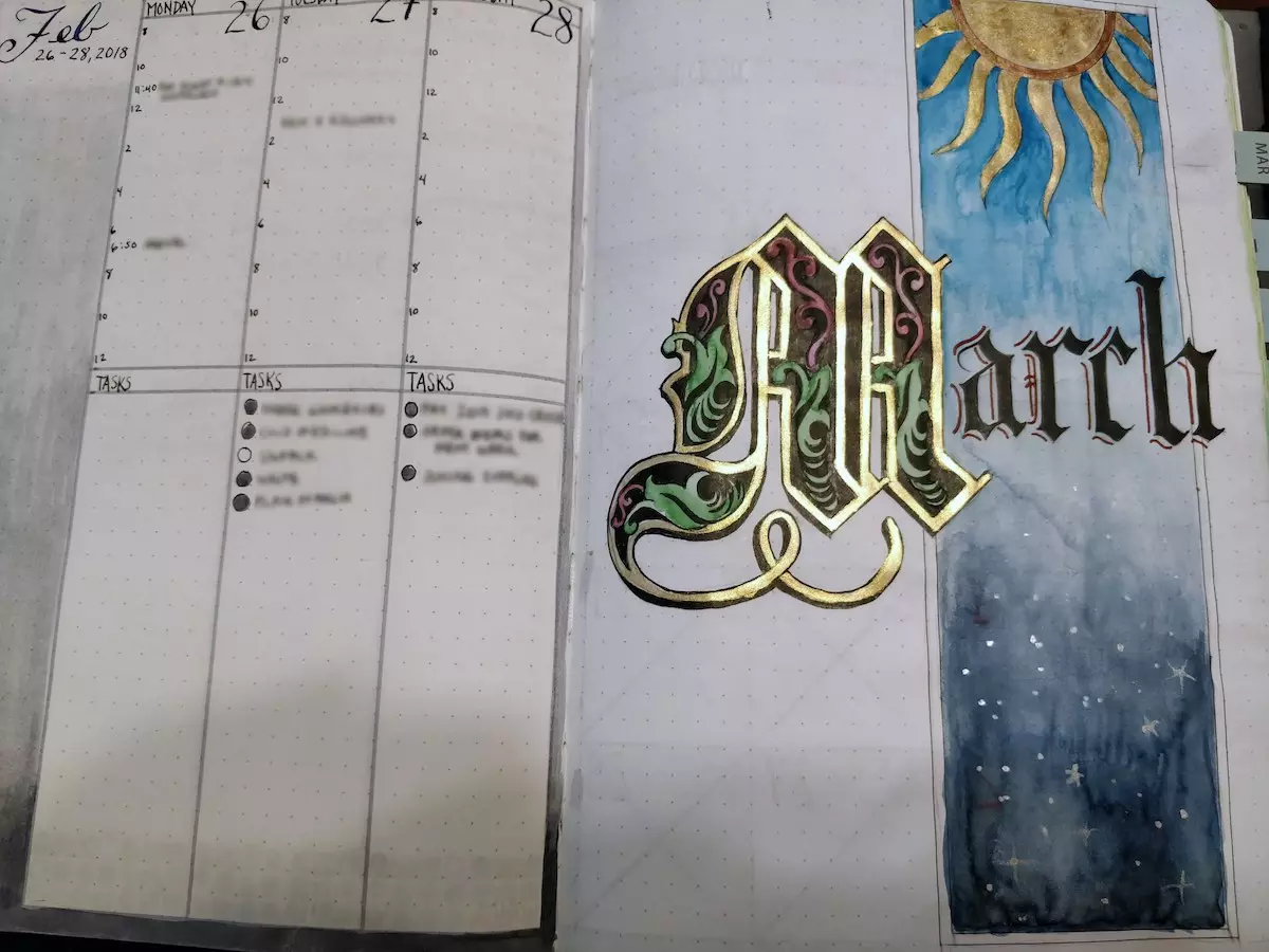 Fantastika Romanınızı Bullet Journal ilə təşkil edin 13248_3