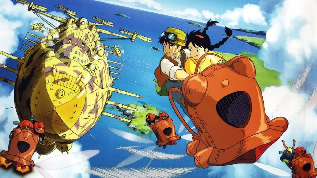 Punctul „Punk” în Steampunk: Castelul lui Miyazaki pe cer