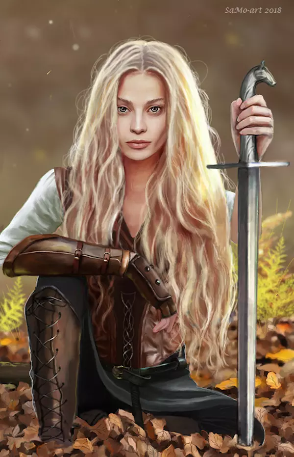 Menjelajahi Orang-Orang Dunia Tengah: owyn, Shieldmaiden of Rohan 13806_1