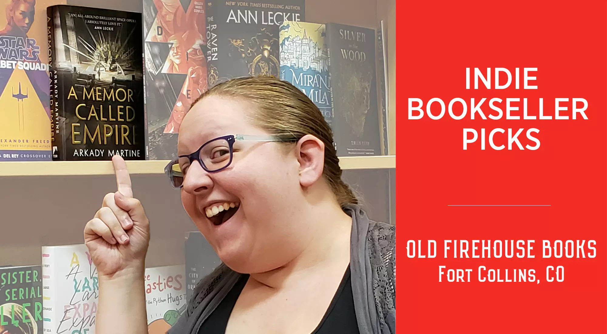 Sci-Fi & Fantasy Indie Bookseller Picks: Old Firehouse Books i Fort Collins, CO