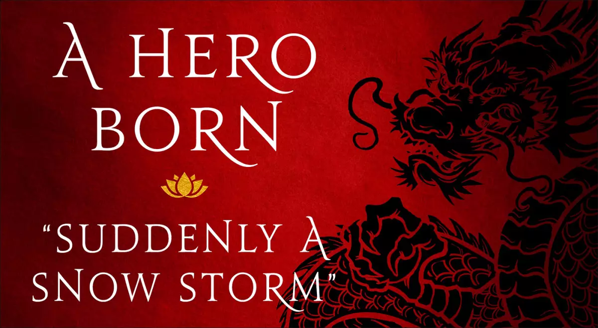 Jatka Jin Yongin Kung Fu Wuxia Epic A Hero Born: "Suddenly A Snow Storm" (osa 5)