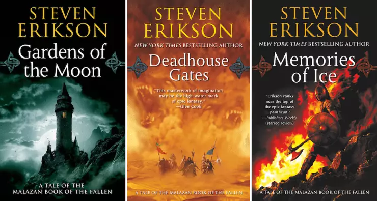 סדרת SFF רחבת היקף 9+ ספרים Malazan Book of the Fallen