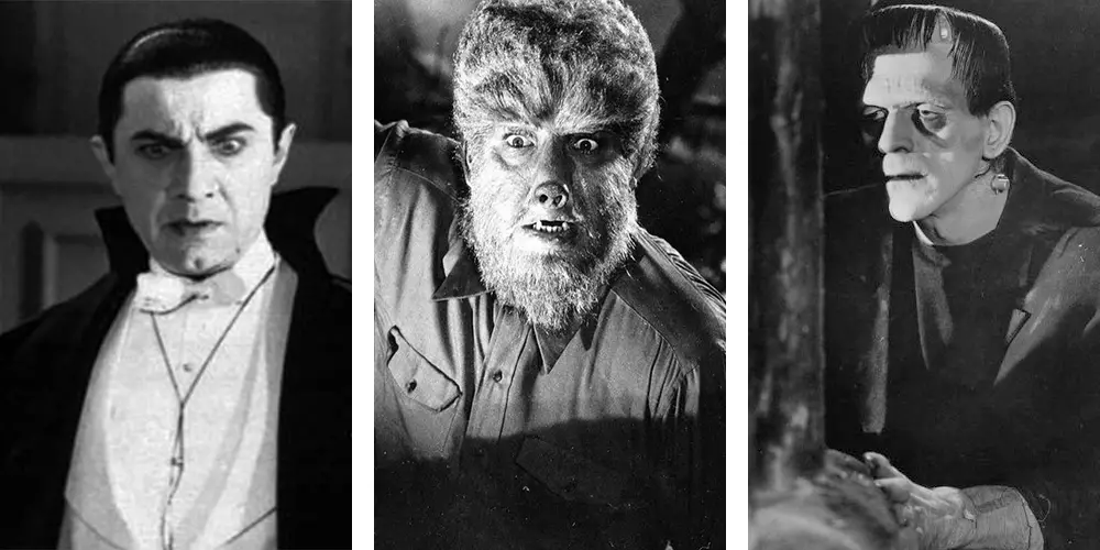 Dracula၊ ဝံပုလွေလူသား၊ Frankenstein ၏ သတ္တဝါနှင့် အခြားသော ဂန္တဝင် သတ္တဝါများ မှ အကြံပြုထားသော ကြောက်မက်ဖွယ်ကောင်းသော ဇာတ်လမ်း 18 ခု