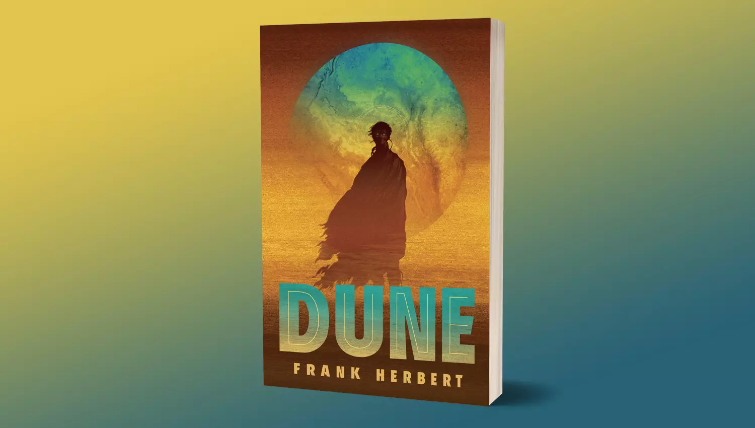 Breathnaigh ar an Saothar Ealaíne le haghaidh Eagrán Nua de Dune Frank Herbert