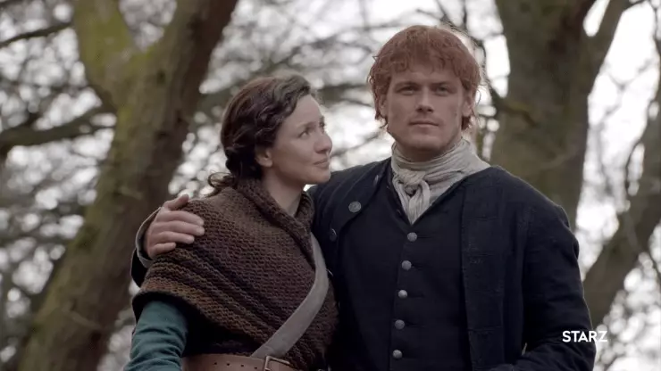 Outlander season 4 ට්‍රේලරය New World Drums of Autumn Diana Gabaldon Jamie Claire