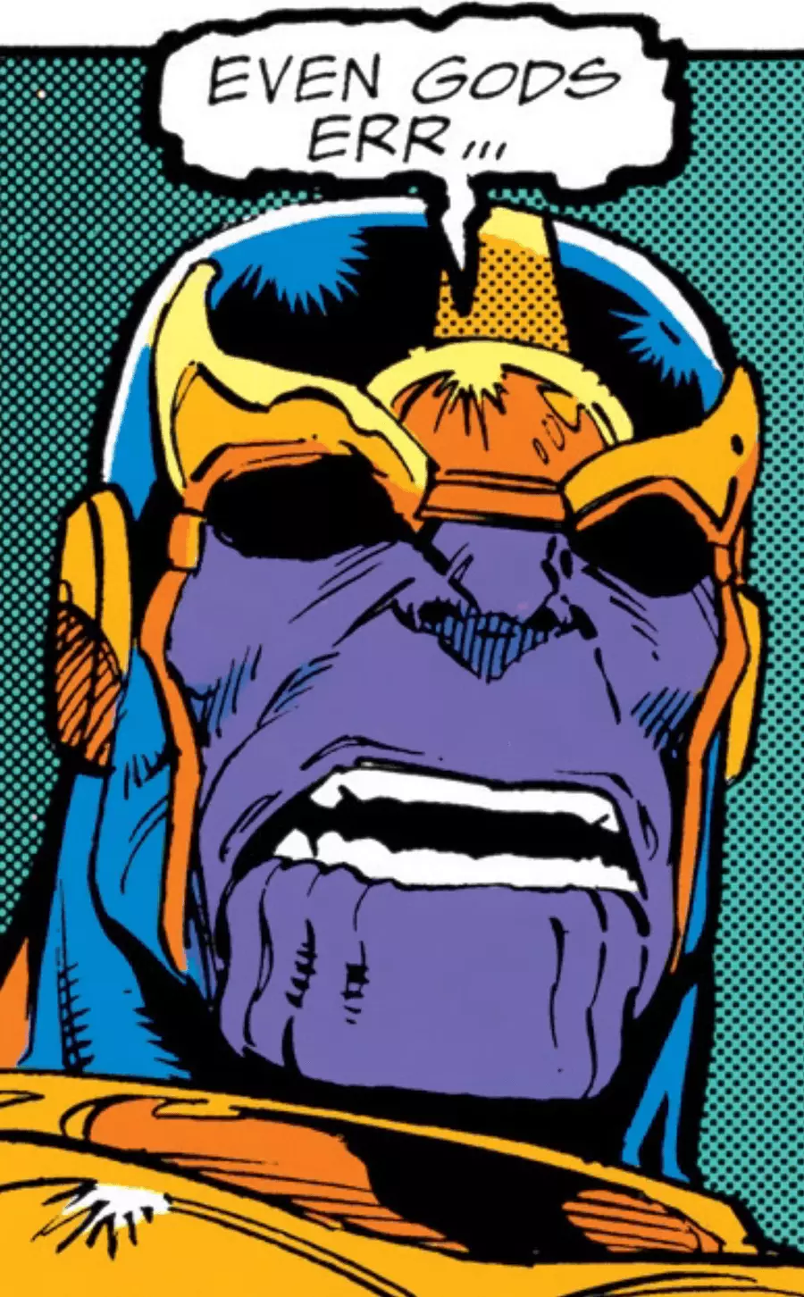 Infinity Gauntlet Thanos txawm vajtswv yuam kev
