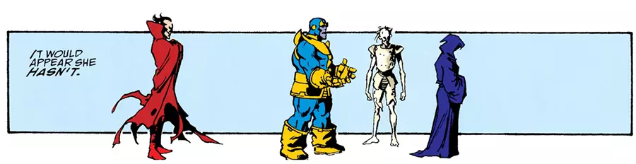 Manopla do Infinito Morte rejeita Thanos