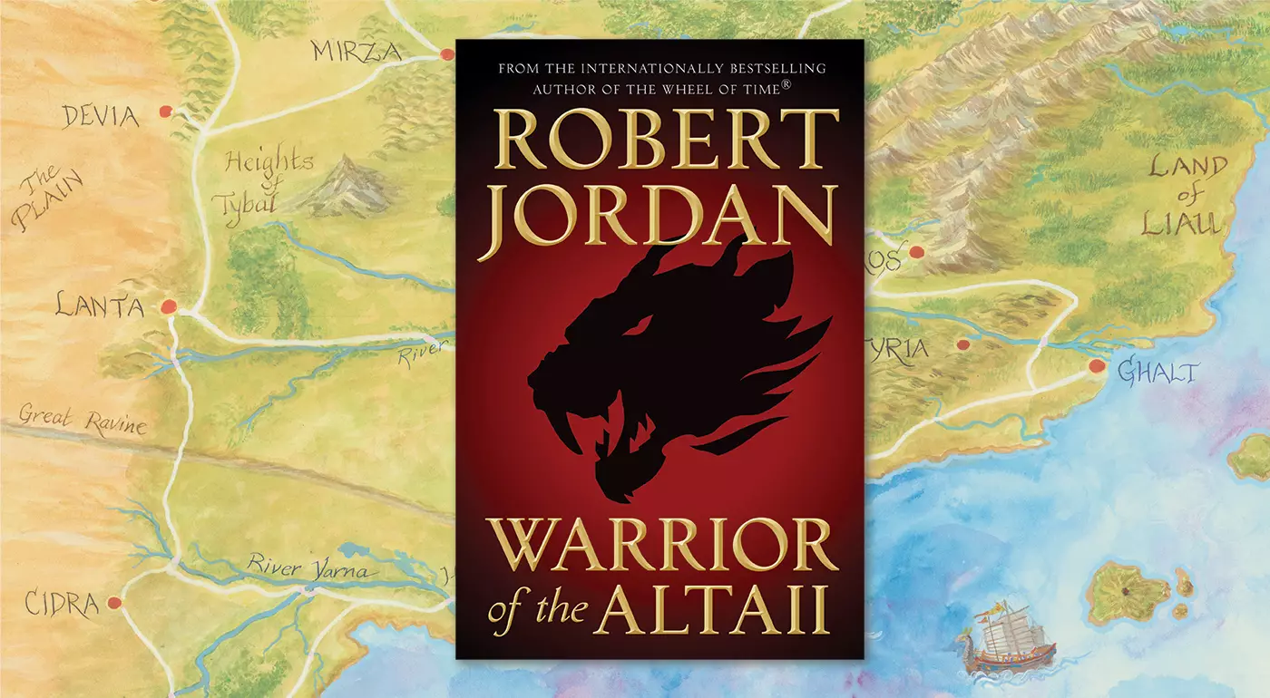 Hona hemen Altaiiko Warrior-en mapa, Robert Jordanen inoiz ikusi gabeko lehen eleberria