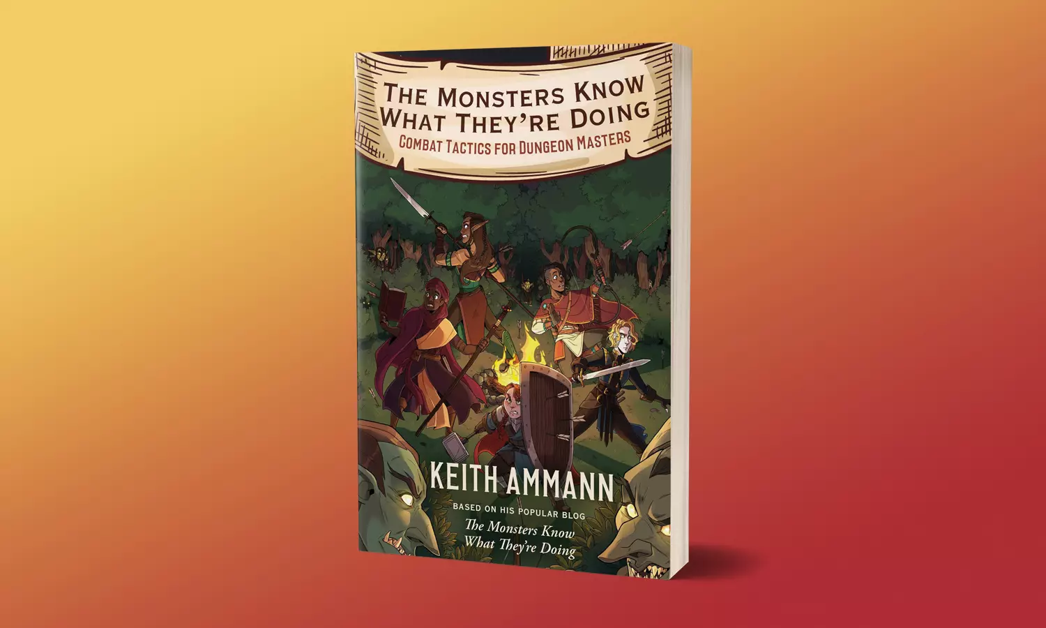 Liest en Auszuch aus The Monsters Know What They're Do, e Guide fir Schluechttaktik an D&D