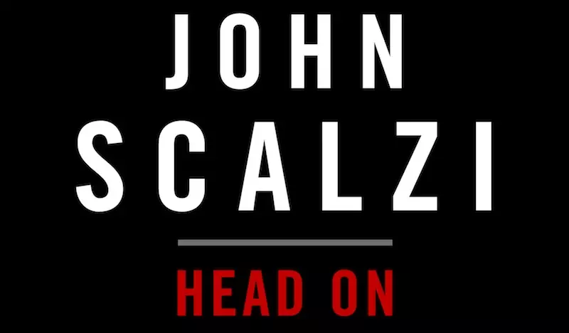 John Scalzi z glavo stoji visoko