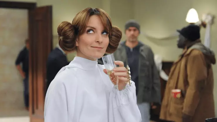 30 Rock Liz Lemon Putri Leia manten juri tugas nerdy sitkom