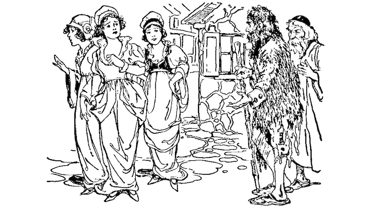 La « peau d'ours » des frères Grimm demande : que feriez-vous pour un sac à main magique et sans fond ?