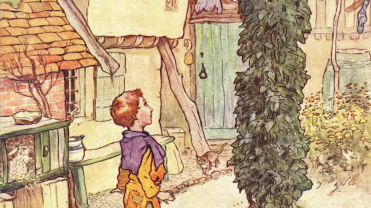 Den originale historie om "Jack and the Beanstalk" var eftertrykkeligt ikke for børn