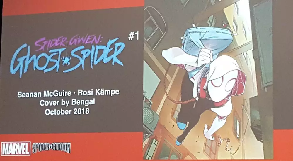 Гвен Стэйсі жыве ў руках Шонана Макгуайра ў Spider-Gwen: Ghost Spider!