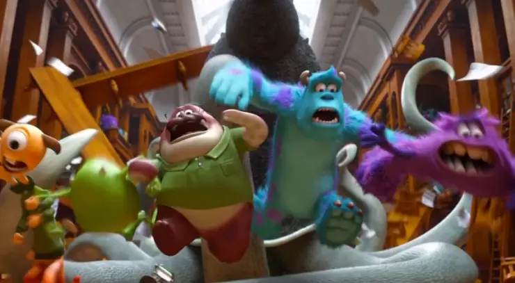 Pixar Rewatch Monsters University prequel Monsters Inc. bibliotekare