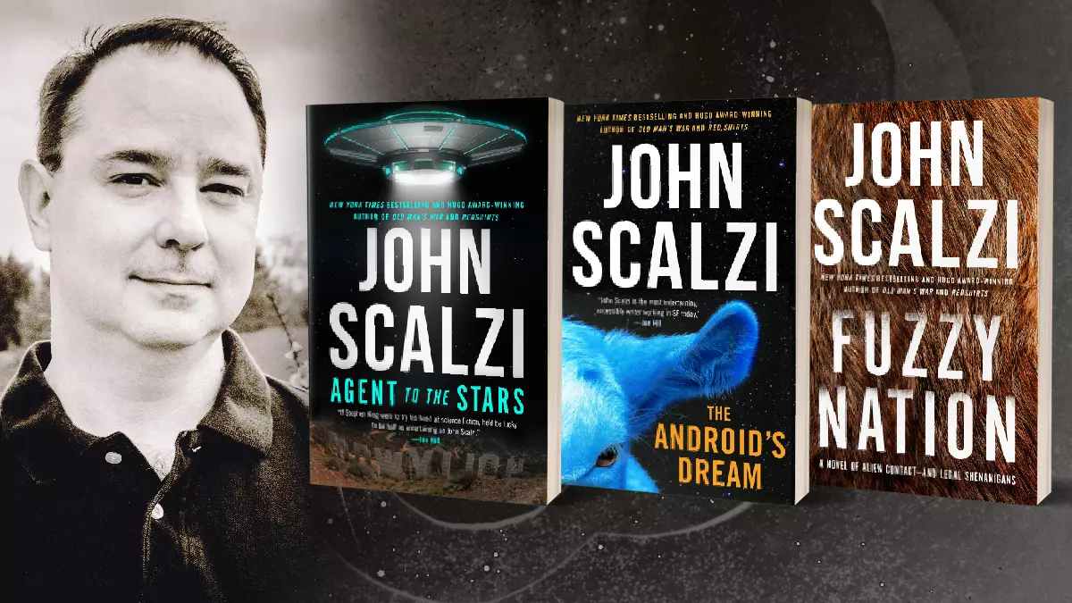 Ngumumake Edisi Paperback Anyar saka John Scalzi's The Android's Dream, Fuzzy Nation, and Agent to the Stars