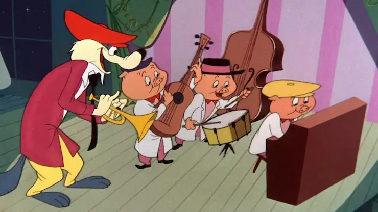 Tres versions Merrie i Looney de "The Three Little Pigs" de Warner Bros.