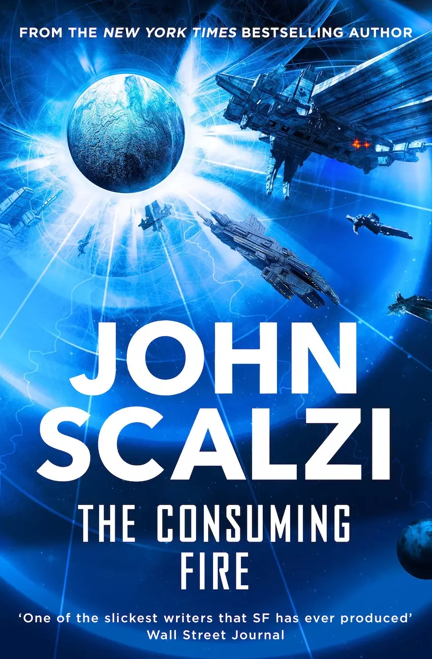 Tshaj tawm UK Npog rau John Scalzi's The Consuming Fire 16337_1