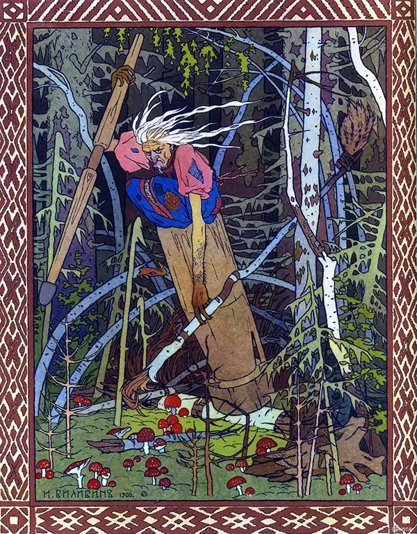 Hoendervoete en vurige skedels: Verhale van die Russiese heks Baba Yaga