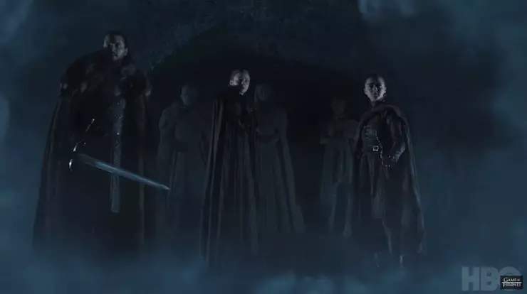 Game of Thrones Staffel 8 Teaser Premiere Datum 14. April Jon Snow Arya Stark Sansa Stark