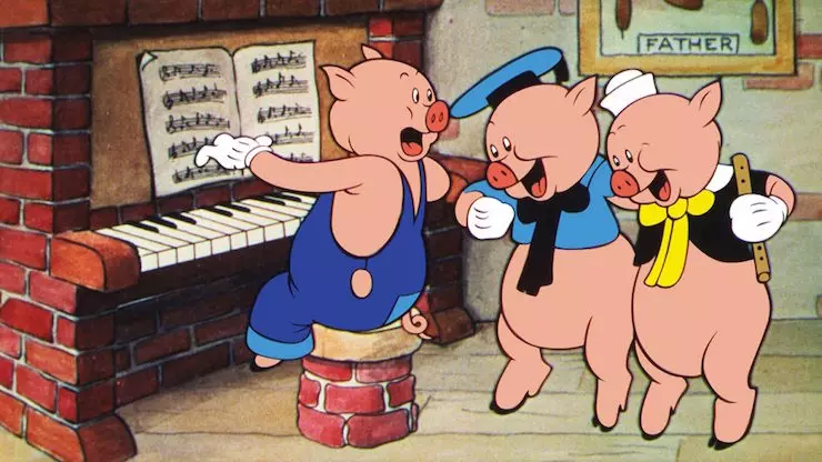 Een volksverhaal redt Technicolor: Disney's kijk op "The Three Little Pigs"