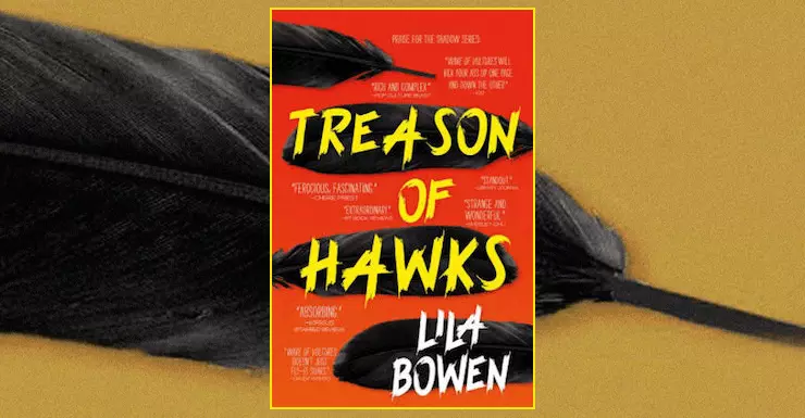 Preganjani s preteklostjo: Lila Bowen's Treason of Hawks