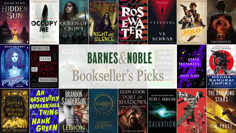 เยี่ยมชม Space Prisons, Faerie Kingdoms และ Alternate Futures ใน Barnes & Noble Booksellers Picks สำหรับเดือนกันยายน