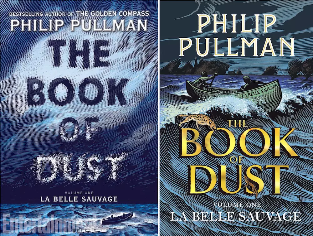 Zie de omslagen voor Philip Pullman's The Book of Dust