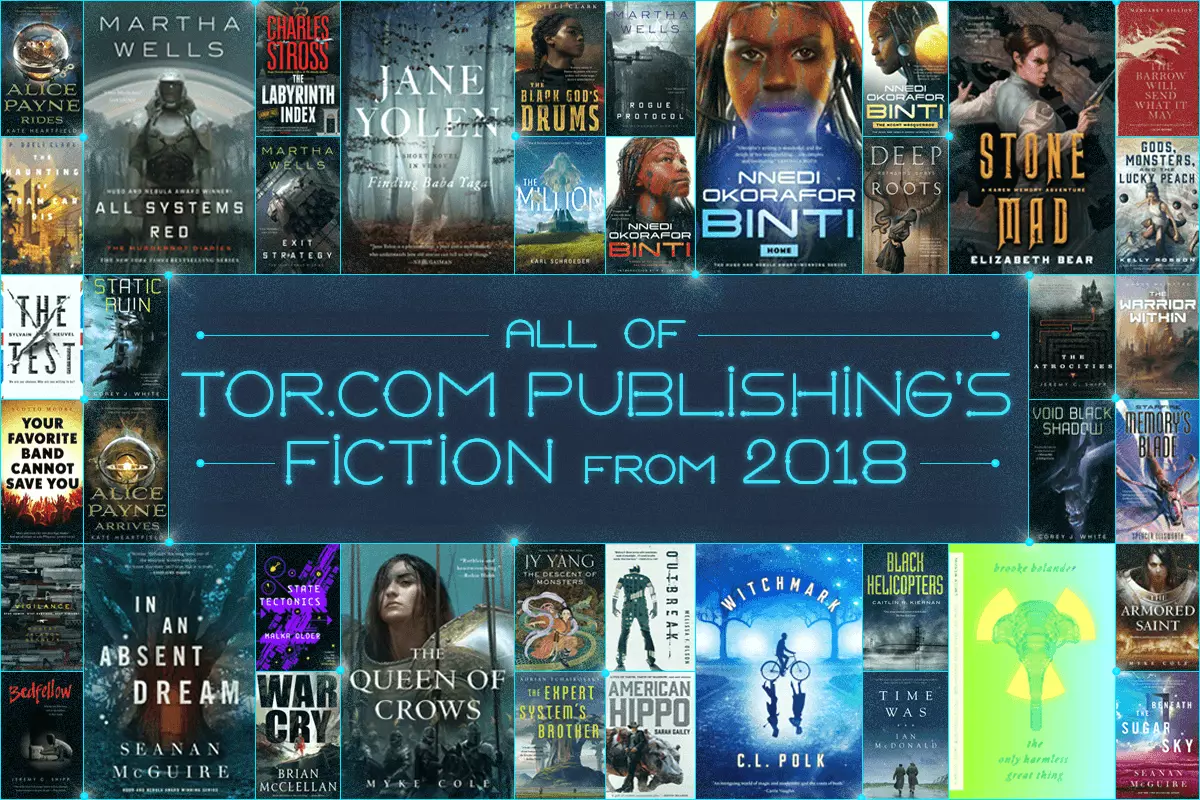 Al Tor.com Publishing se boeke vanaf 2018