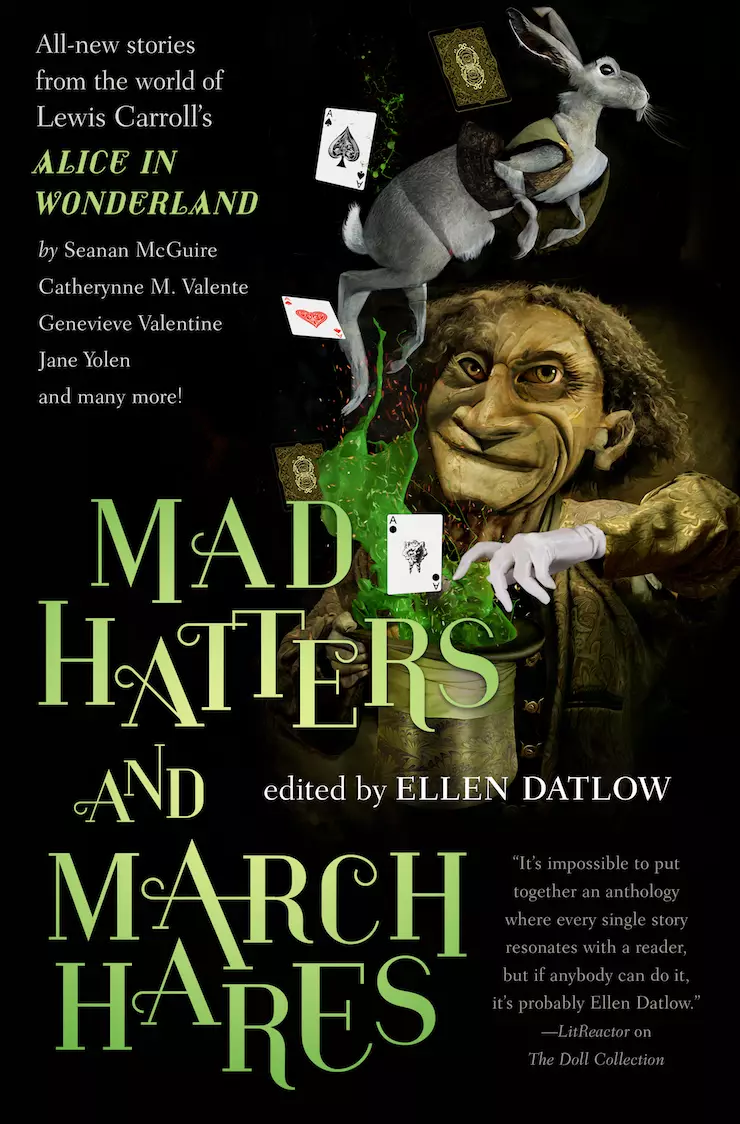 Qhia Dave McKean's Npog thiab Cov Ntsiab Lus rau New Anthology Mad Hatters thiab Lub Peb Hlis Hares