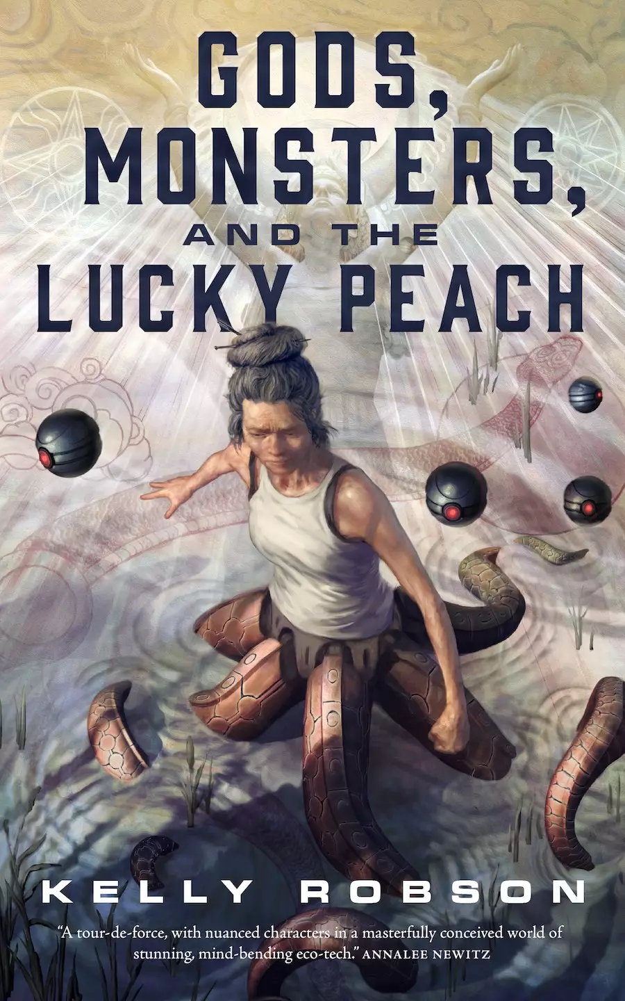 Perjalanan Waktos Bisa Nyalametkeun Planét dina Déwa Kelly Robson, Monsters, sareng Lucky Peach 18152_1