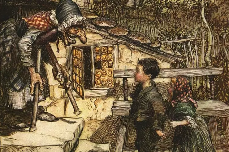 Plant Gadawedig a Chyflawniad Dymuniad: Hansel a Gretel