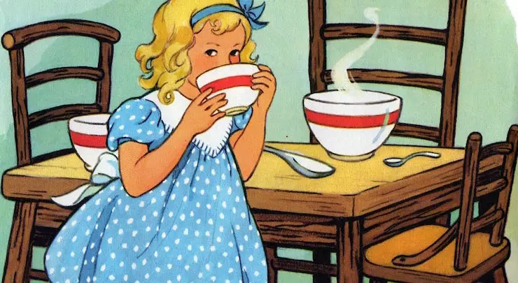 Ọ naghị apụ apụ mgbe niile: Goldilocks na agba atọ