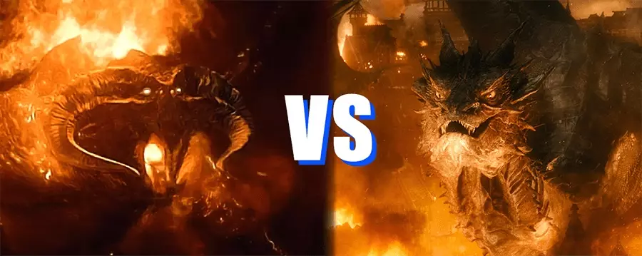 Smaug vs. Durin’s Bane: Cine ar câștiga în Ultimate Dragon/Balrog Showdown?