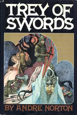 Pakarang Edged, Perjalanan Waktos, sareng Anu Teu Disangka: Trey of Swords Andre Norton