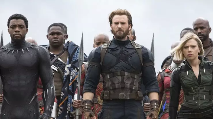 Avengers Infinity War, Cap, Black Panther, Baintreach