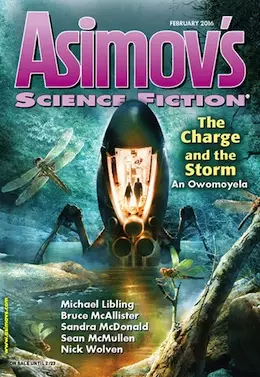 Koarte fiksje Spotlight: Asimov's febrewaris 2016