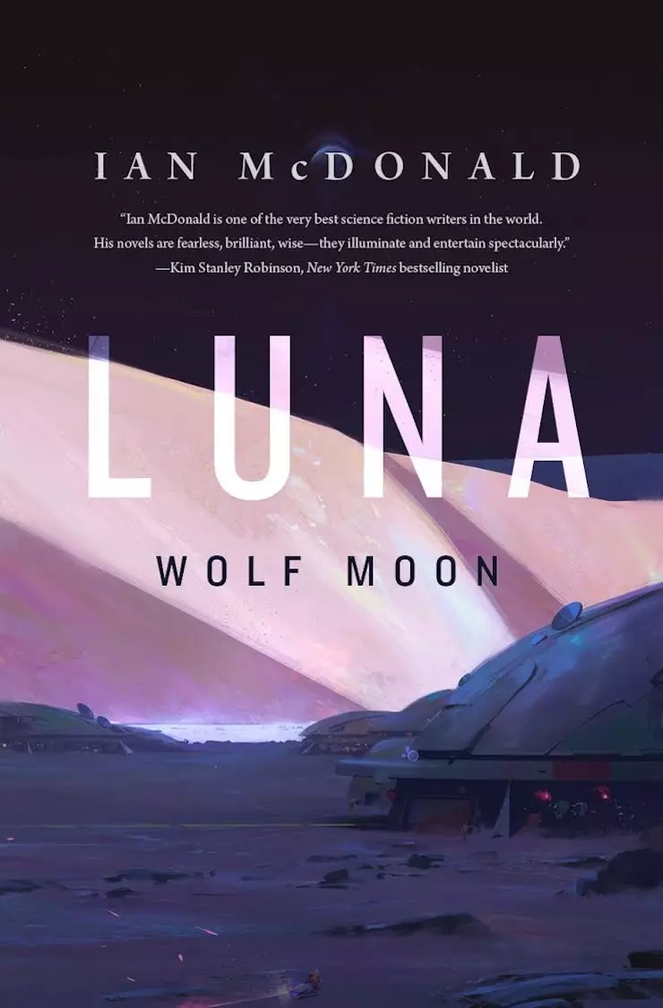Luna: Wolf Moon kapağı Ian McDonald ikilisini ortaya koyuyor Luna: New Moon devam filmi